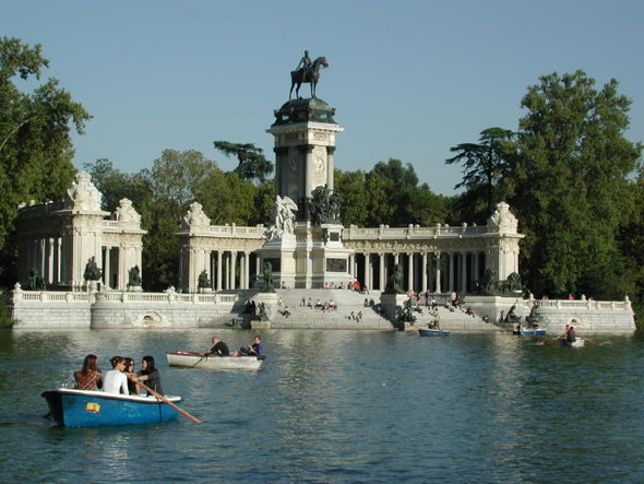 Parque del Retiro in Madrid Spain